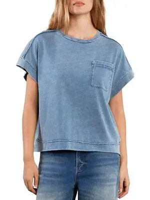 HINT OF BLU HINT OF BLU Cloud Cotton Slub Pocket T-Shirt Cloud Blue