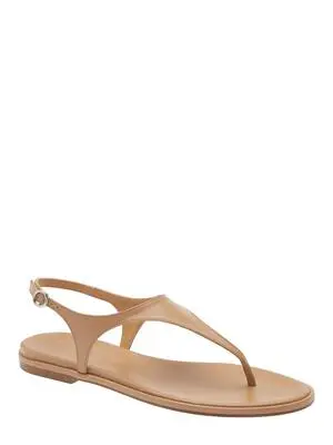 AeydĒ Raine Leather Thong Sandal - Hazelnut