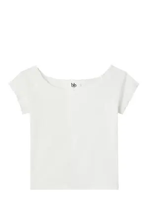 B+AB Lettuce Trim T-shirt - White