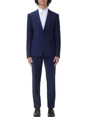 Emporio Armani Single-breasted Virgin-wool Suit - Blue
