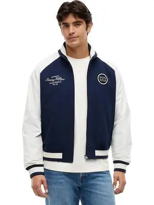 TOMMY HILFIGER Tommy Hilfiger Nautical Mixed-Media Bomber Jacket