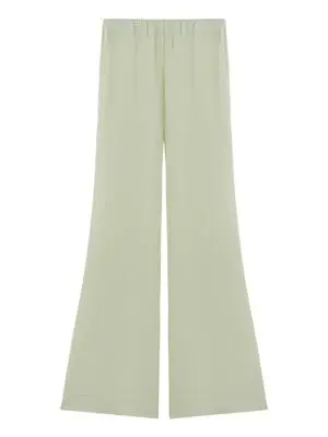 NOCTURNE Nocturne High-Waist Flare Trousers In Ribbed Knit