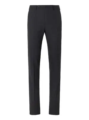 SLOWEAR Straight-leg Wool Suit Trousers - Gray