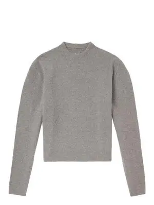 Rick Owens Cashmere-blend Fitted Sweater - Gray