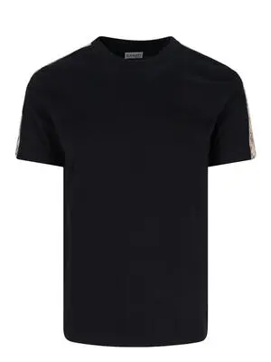 Burberry T-shirt "check" Black