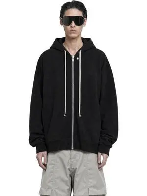 Rick Owens Heavy Jersey Tower Windbreaker - Black