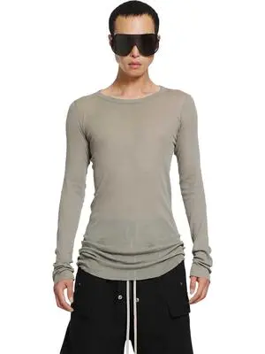 Rick Owens Tower Rib Ls T - Grey