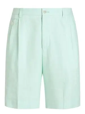 Dolce & Gabbana Linen Bermuda Shorts - Azure