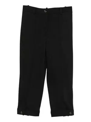 Sandro Pintuck-detail Tailored Trousers - Black