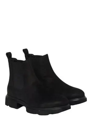 SUMMERY COPENHAGEN Pebbled Leather Chelsea Boots - Black