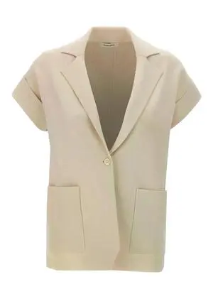 KANGRA Knitted Blazer - Neutrals