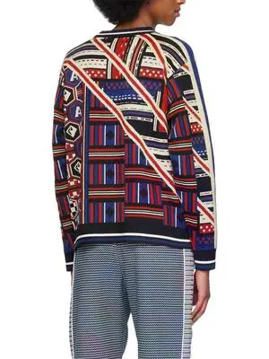 Ahluwalia Geometric Pattern Knit Sweater - Red