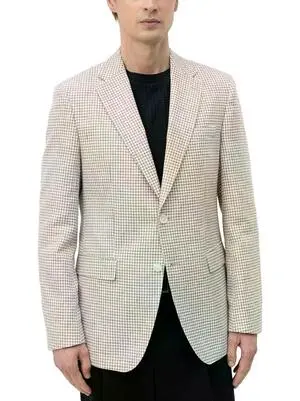 BOSS Houndstooth-pattern Blazer - Neutrals