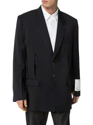 Off-White Deconstructed Tailored Blazer - Black
