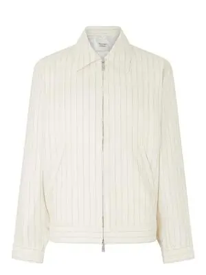 FRESCOBOL CARIOCA Frescobol Carioca Tomas Striped Linen And Cotton-Blend Blouson Jacket