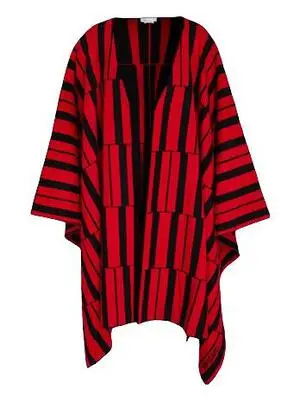 FERRAGAMO Wool & Cashmere Cape - Red