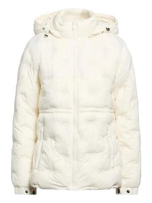 Iceberg Puffer Jacket With Detachable Hood - Cream