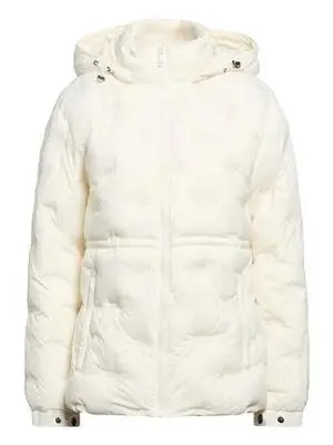 Iceberg Puffer Jacket With Detachable Hood - White