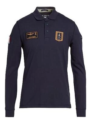 AERONAUTICA MILITARE Polo Shirt Size Cotton, Elastane - Blue