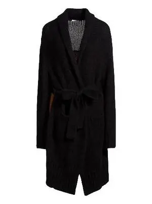 KANGRA Alpaca Wool Blend Cardigan - Black