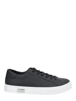 Armani Exchange Calfskin Sneakers - Black
