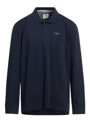 AERONAUTICA MILITARE Polo Shirt Size Cotton, Elastane - Navy