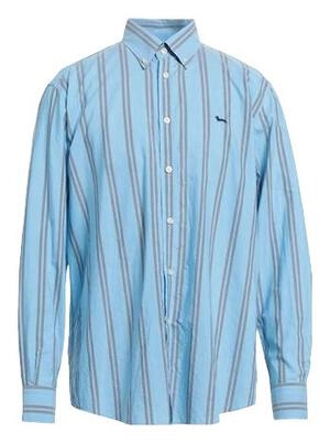 HARMONT & BLAINE Shirt Size Cotton, Lyocell - Azure