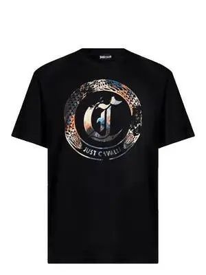 Just Cavalli T-shirt Size Cotton - Black