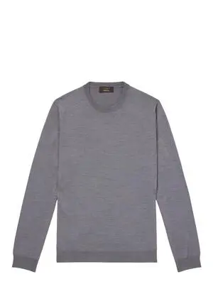 SLOWEAR Slim-fit Wool-blend Sweater - Gray