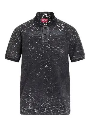 DIESEL® Polo Shirt Size Cotton, Polyester - Grey