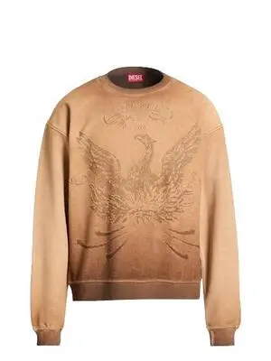 DIESEL® Crewneck Long Sleeve Sweatshirt - Brown