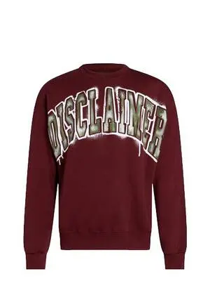 DISCLAIMER Cotton Sweatshirt - Red