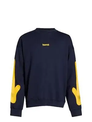 DISCLAIMER Midnight Cotton Sweatshirt - Blue