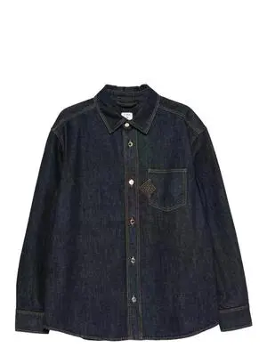 Casablanca Logo-embroidered Overshirt - Blue