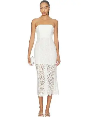 L'ACADEMIE L'Academie Tobi Lace Midi Dress