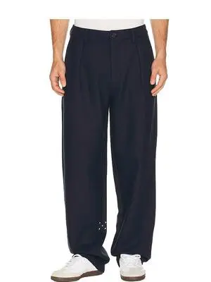 POP TRADING COMPANY Wool Hewitt Suit Pants In Blue - Navy