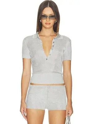 GUIZIO Mateo Polo Top - Silver