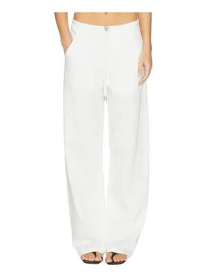 Lna Dusty Soft Denim Pant - White Denim