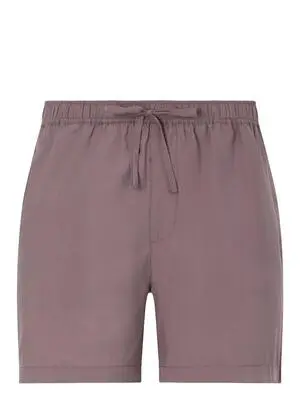 FRAME Summer Boxer Straight-leg Shell Shorts - Brown