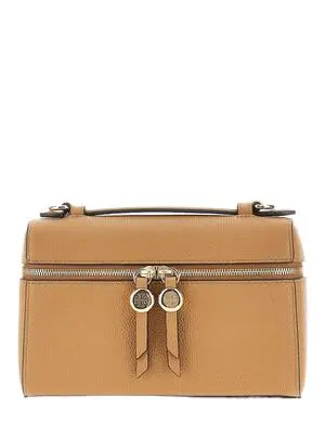 Tory Burch TORY BURCH Romy Slim Grained Leather Bag Beige