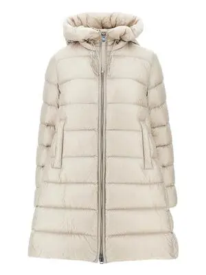 Moncler Moncler Suyenne Mid-Length Down Jacket With Hood Grey