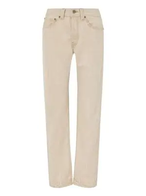Khaite Callum Straight-leg Jeans - Neutrals