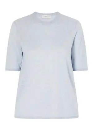 Gabriela Hearst Chryse Cashmere, Silk, And Hemp-blend Sweater - Blue