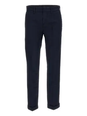 FAY Pantaloni Slim In Cotone Stretch - Blu