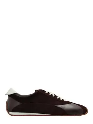 NEOUS Suede And Leather Low-top Sneakers - Brown