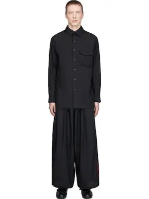Adidas Y-3 Gradient 3-stripes Nylon Wide Pants - Black