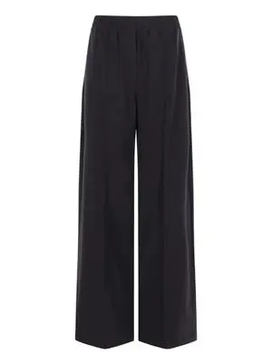 Brunello Cucinelli Brunello Cucinelli Elasticated-Waistband Palazzo Pants Black