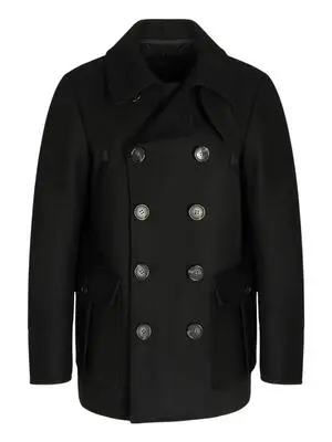 Dsquared2 Double-breasted Pocket Coat - Black