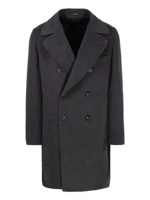 Tagliatore Double Breasted Coat - Black