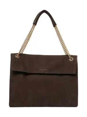 Orciani Logo Lettering Chain Linked Tote Bag - Black